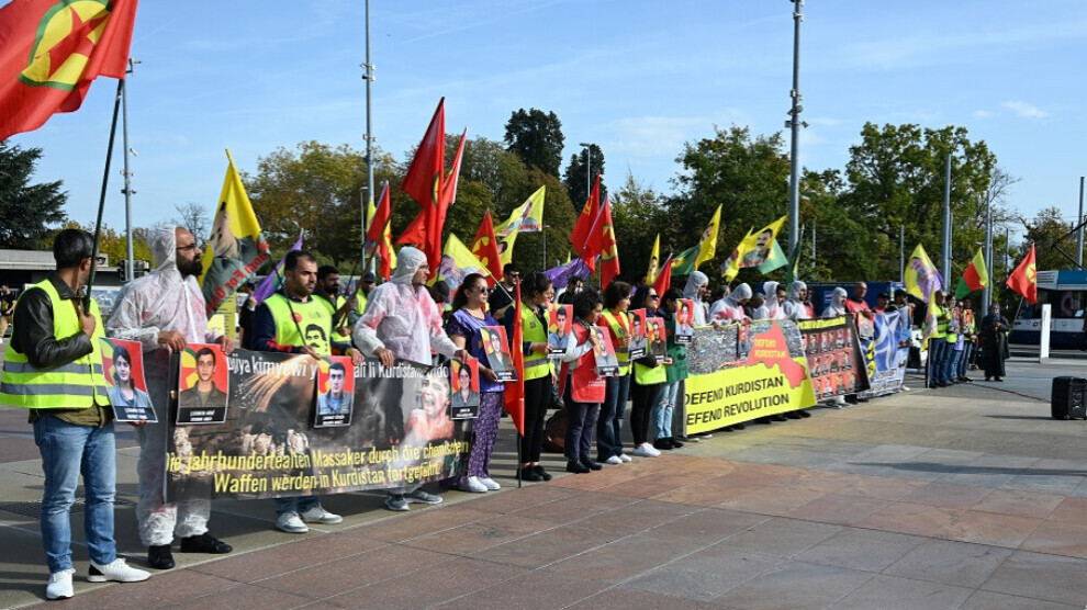 ANF | Kurdish activists conclude sit-in in front of the UN before ...