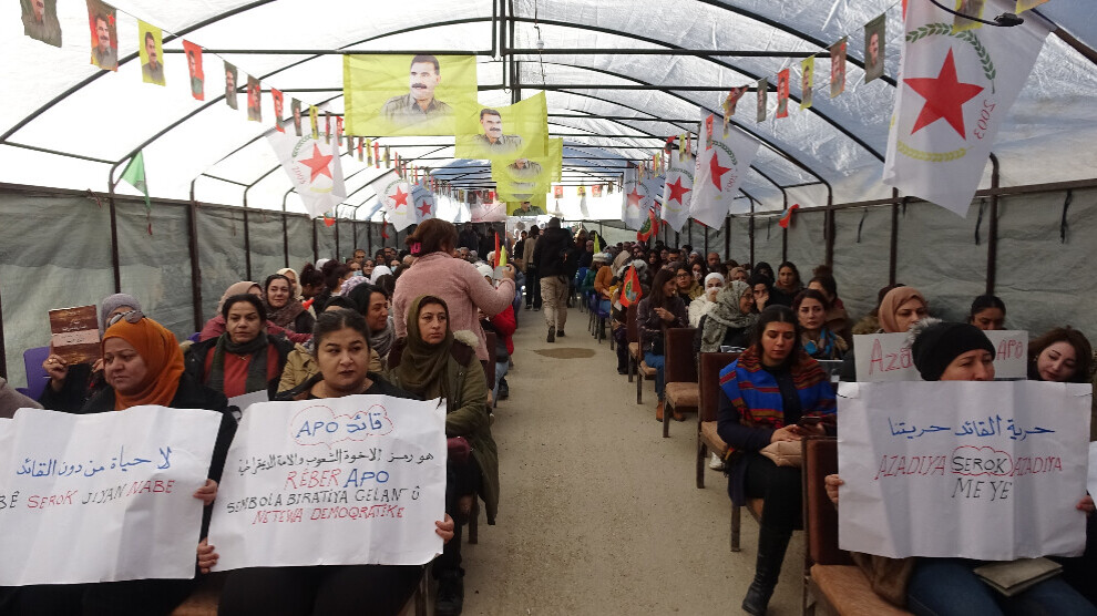 ANF | Hunger strike action in Amûdê demands “Freedom for Abdullah Öcalan”